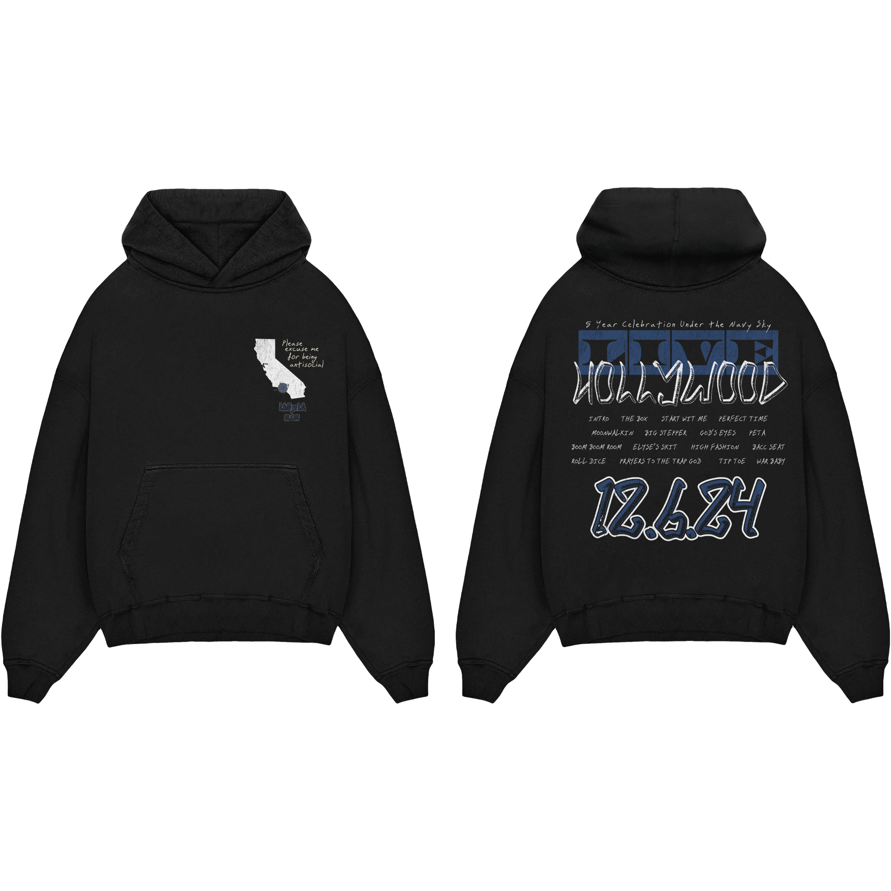 Antisocial Anniversary Show Hoodie – Roddy Ricch